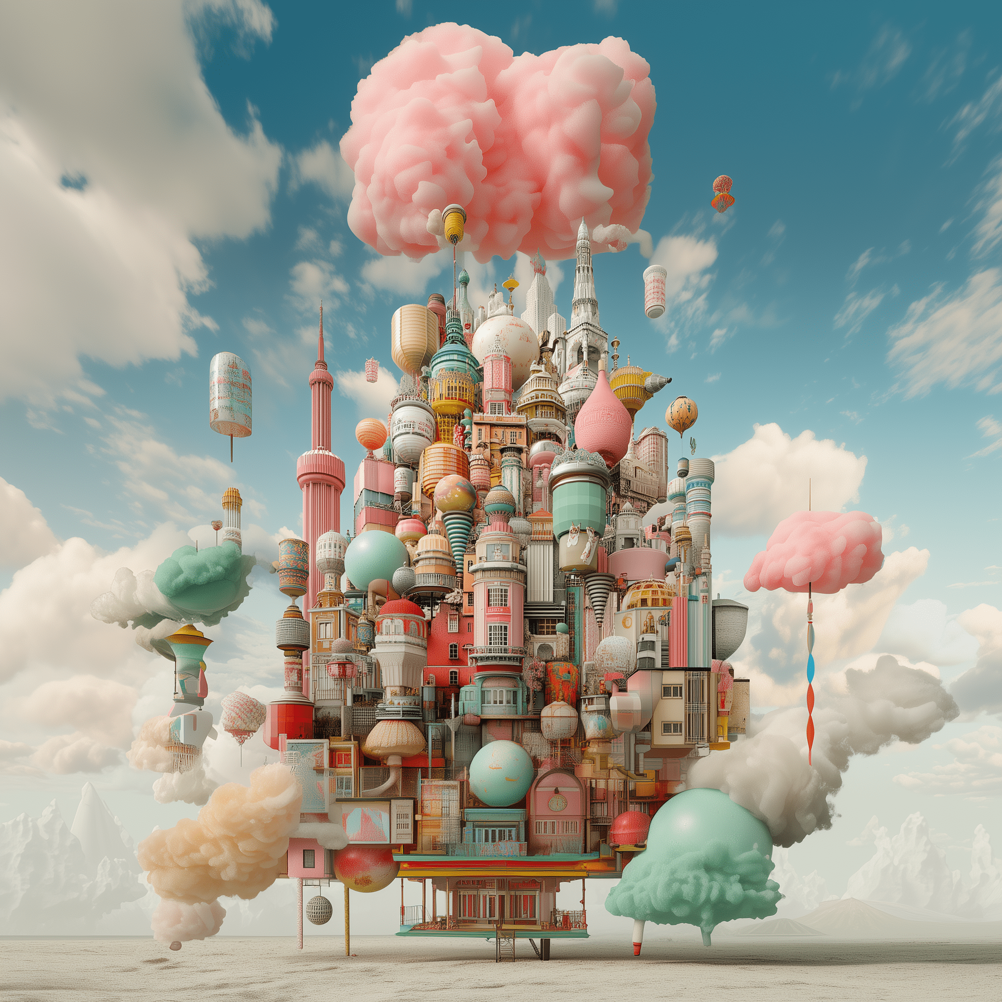 Architectural Puzzle | AI Art by ACH Studio